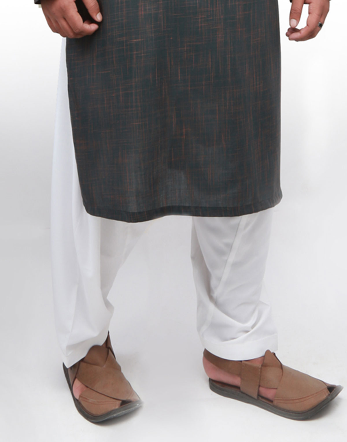 Plain White Shalwar